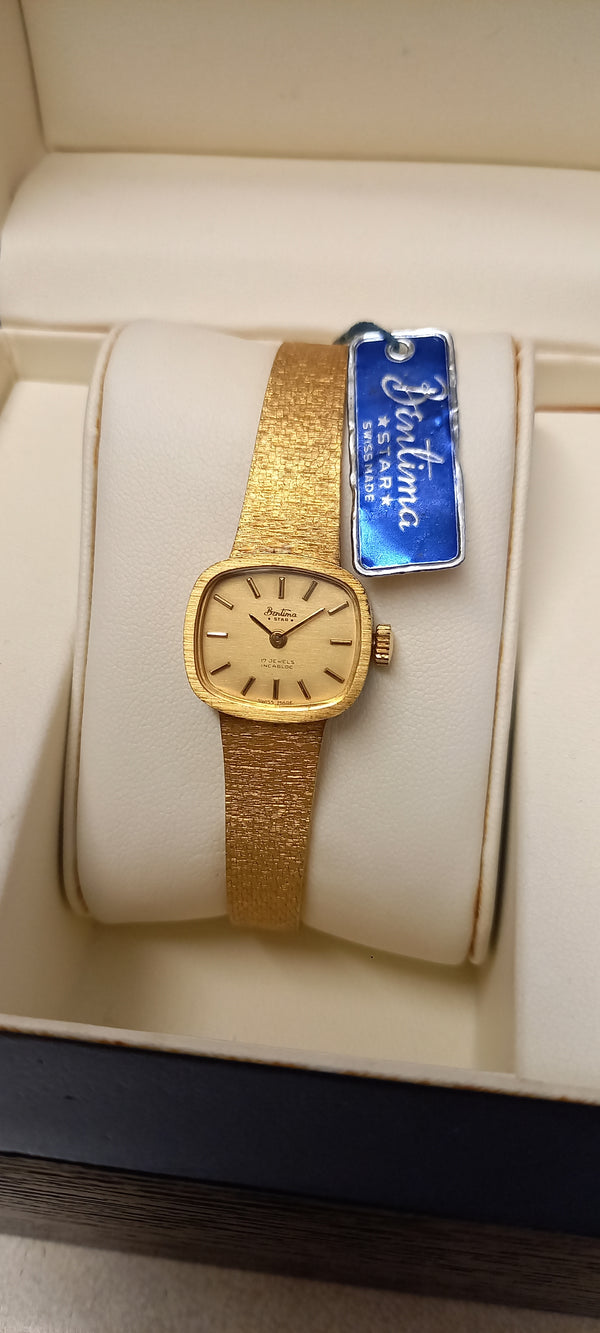 Vintage Ladies Bentima Manual Gold Watch - Clock Corner