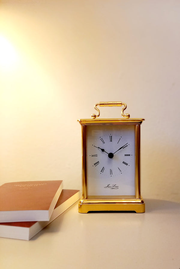 Gold Quartz Carriage Clock - Clock Corner