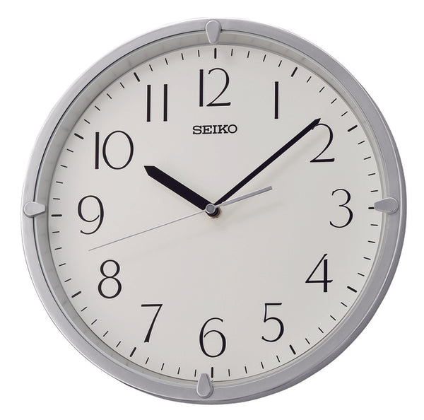 Seiko Silver Wall Clock - Clock Corner